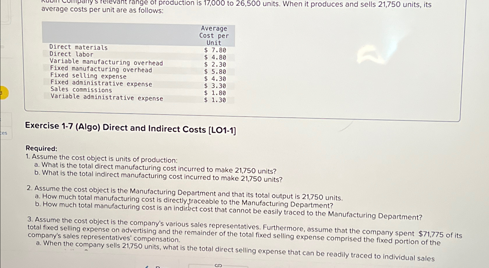 Solved average costs per unit are as | Chegg.com