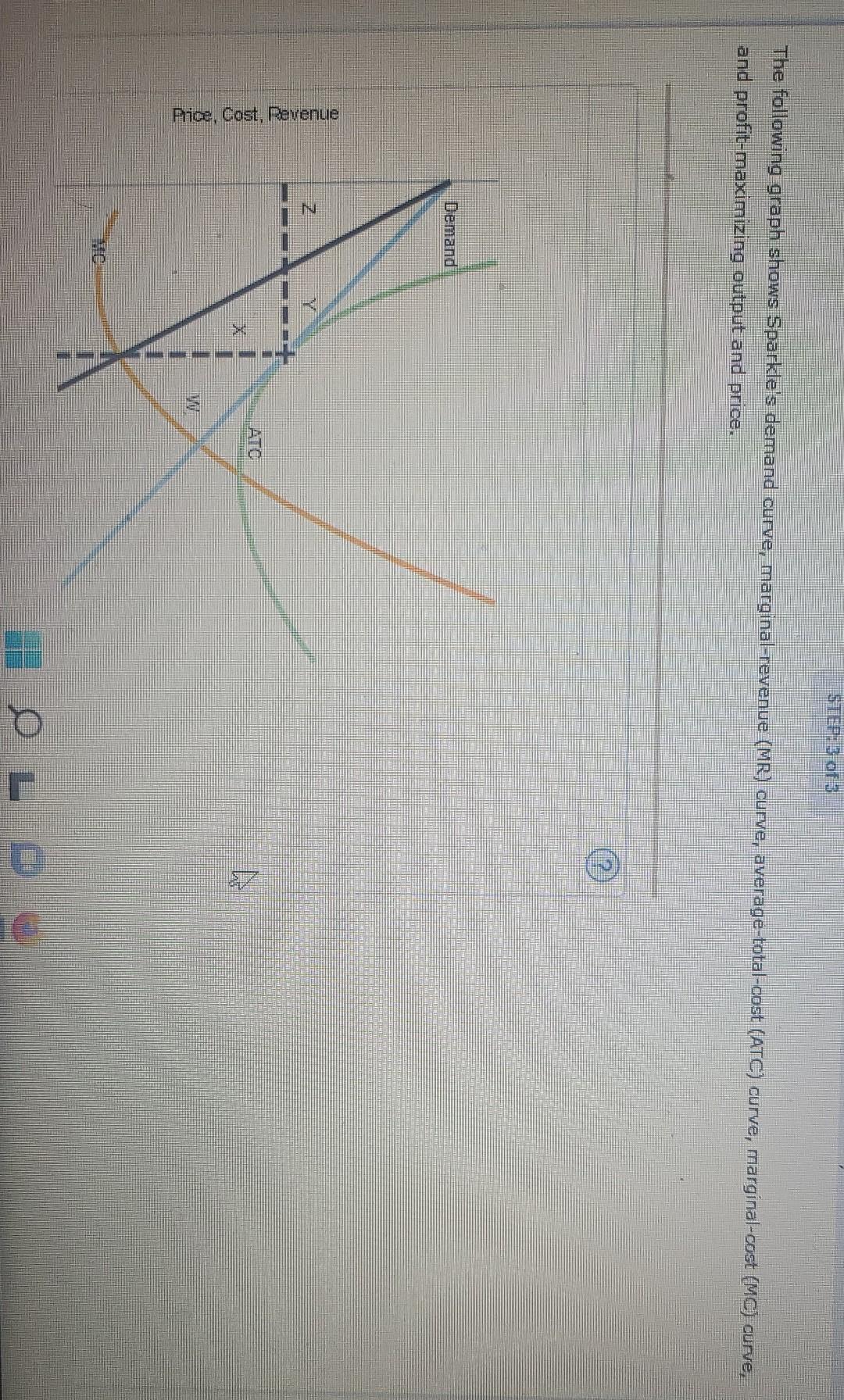 Solved STEP: 3 of 3 The following graph shows Sparkle's | Chegg.com