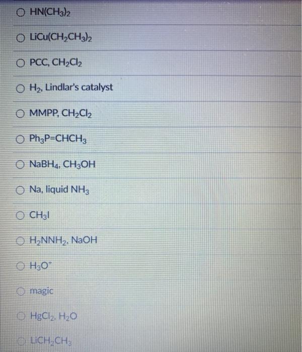Solved Which reagent would be best suited for the conversion | Chegg.com