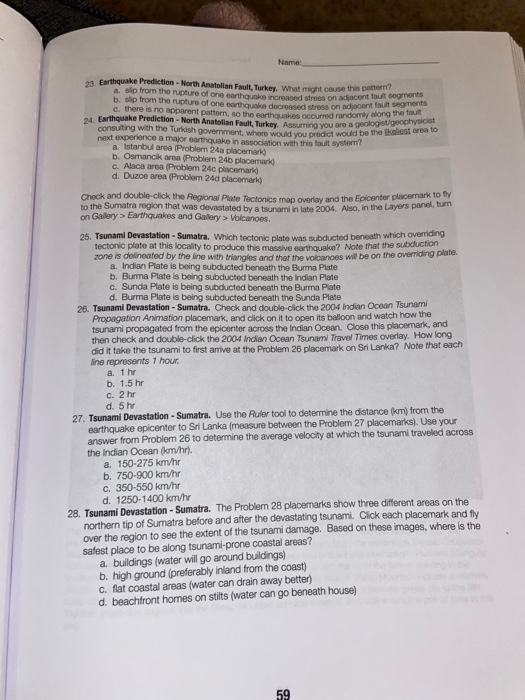 Google Earth - Open the 2 Exploring Geology Using | Chegg.com