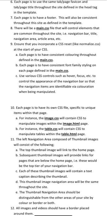 Solved General Instructions 1. Build a template using the | Chegg.com