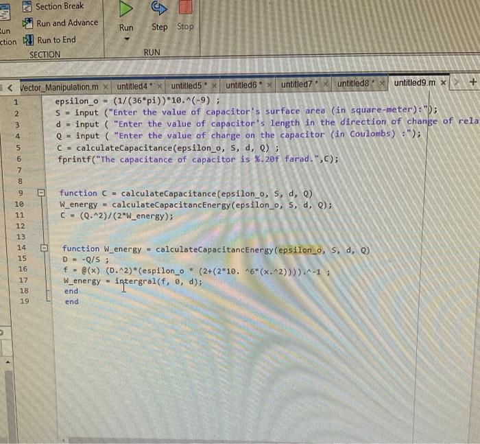 Solved in matlab i got wrong message from function W_energy | Chegg.com