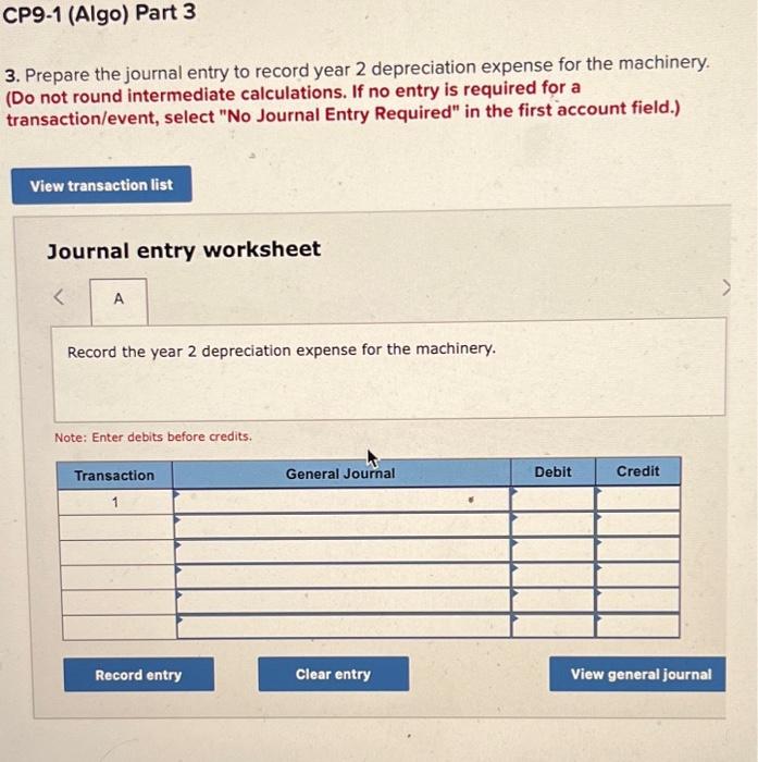 Solved Required information CP9-1 (Algo) Computing | Chegg.com