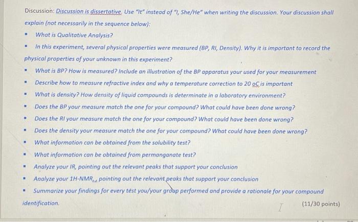 Solved . . . Discussion: Discussion is dissertative. Use "t" | Chegg.com