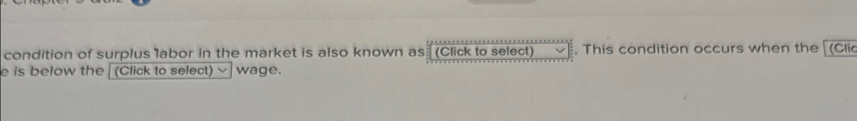 Solved condition of surplus labor in the market is also | Chegg.com