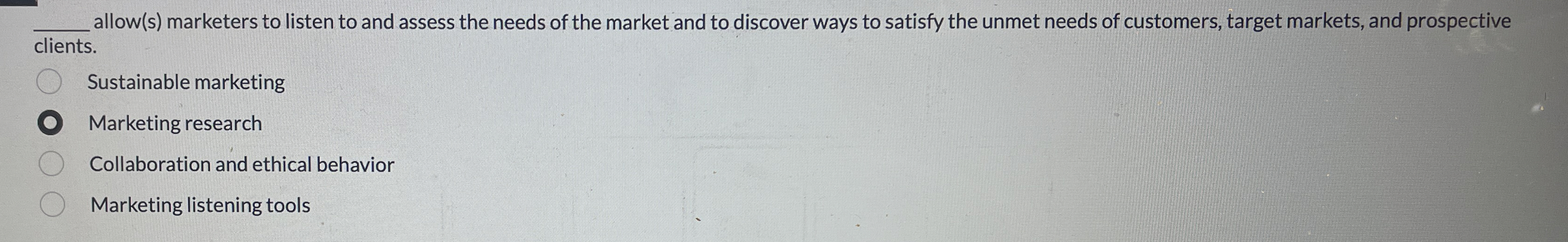 Solved ?____ allow(s) marketers to listen to and assess the | Chegg.com