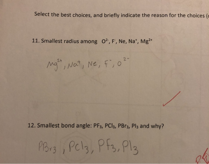 Solved Select the best choices, and briefly indicate the | Chegg.com