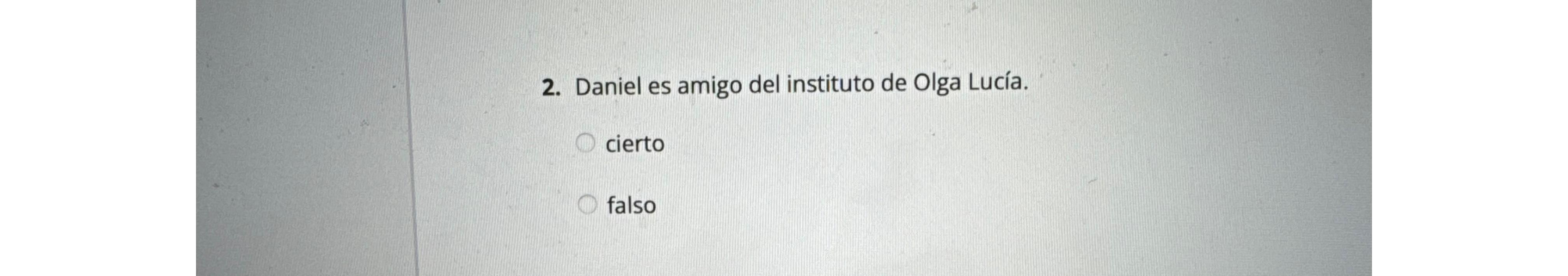 Solved Daniel es amigo del instituto de Olga | Chegg.com