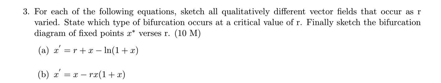 Solved For each of the following equations, sketch all | Chegg.com