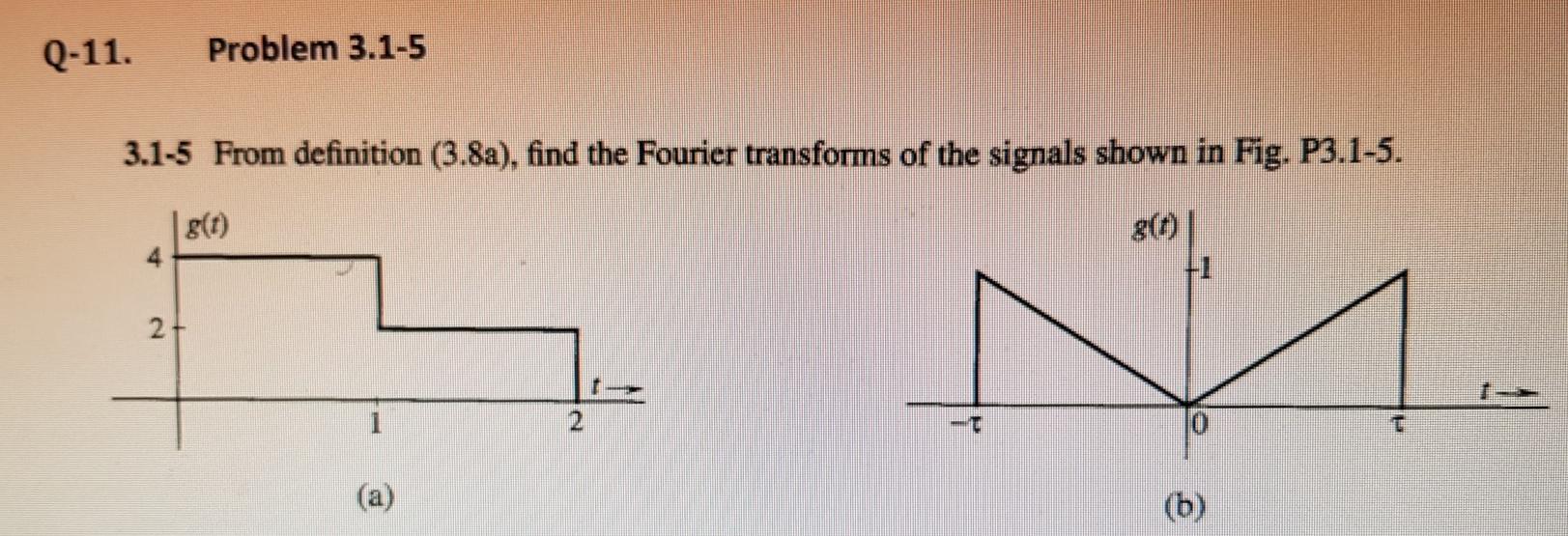 Solved Q-11. Problem 3.1-5 3.1-5 From definition (3.8a), | Chegg.com Solved Q-11. Problem 3.1-5 3.1-5 From definition (3.8a), | Chegg.com