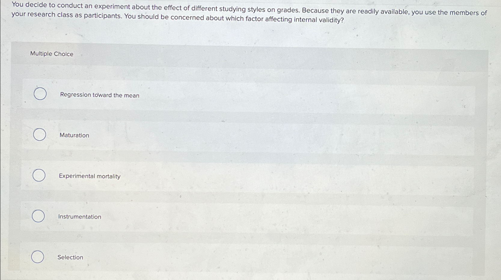 Solved You decide to conduct an experiment about the effect | Chegg.com