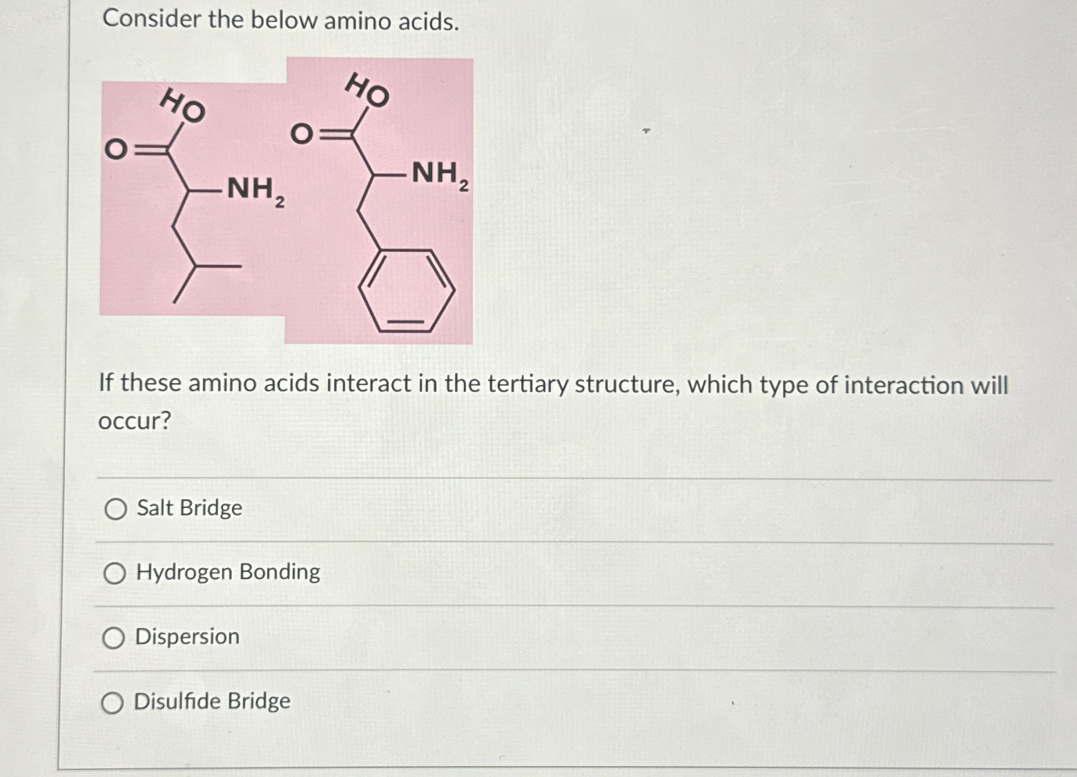 Solved Consider the below amino acids.If these amino acids | Chegg.com