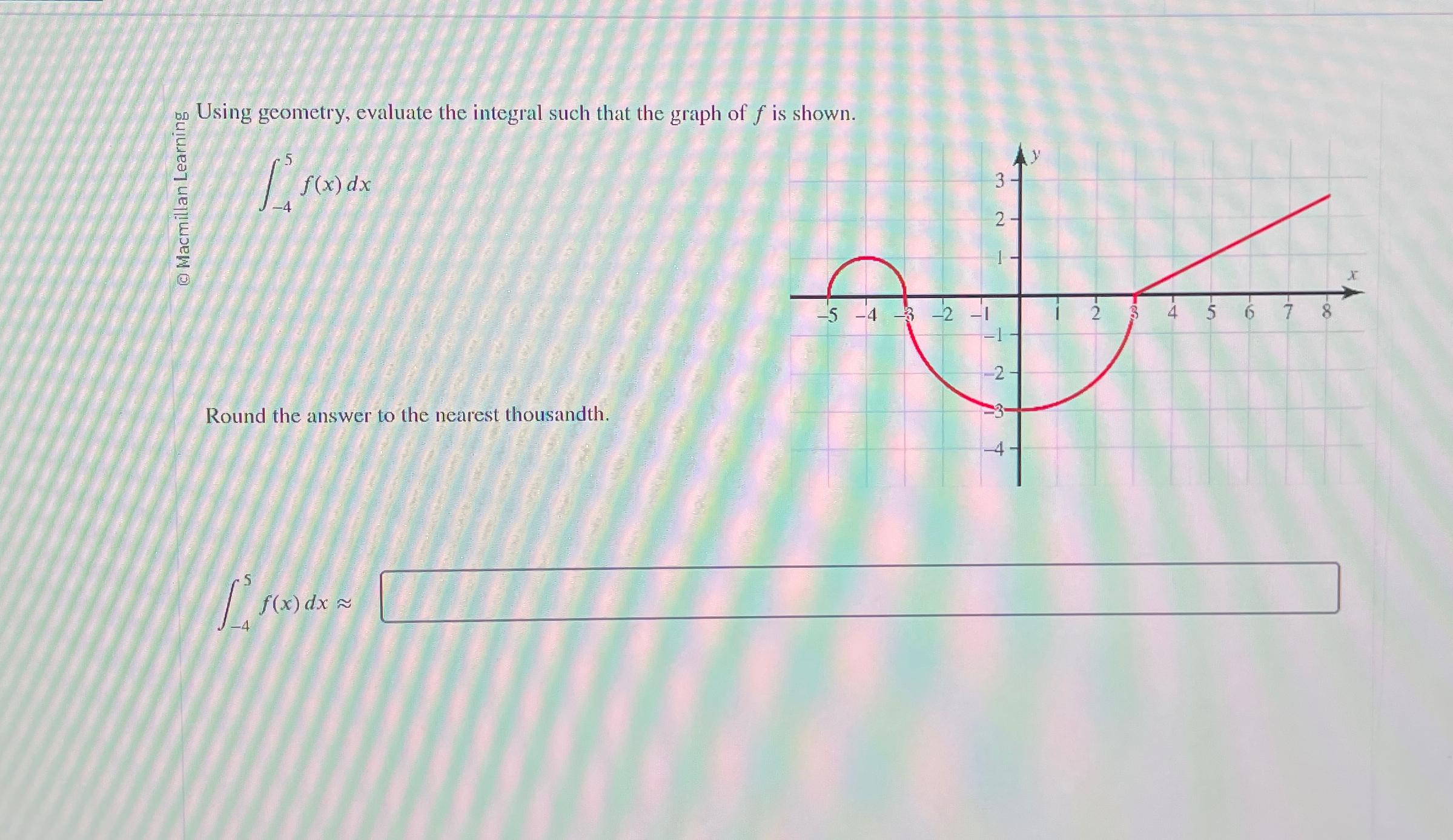 on Using geometry, evaluate the integral such that | Chegg.com