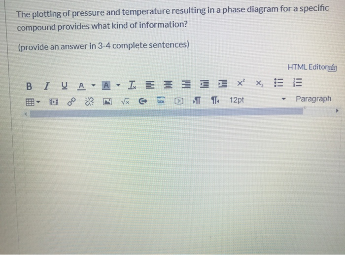 Solved The plotting of pressure and temperature resulting in | Chegg.com