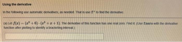 Solved (c) For the function f(x)=4x2+3 Plot the function and | Chegg.com