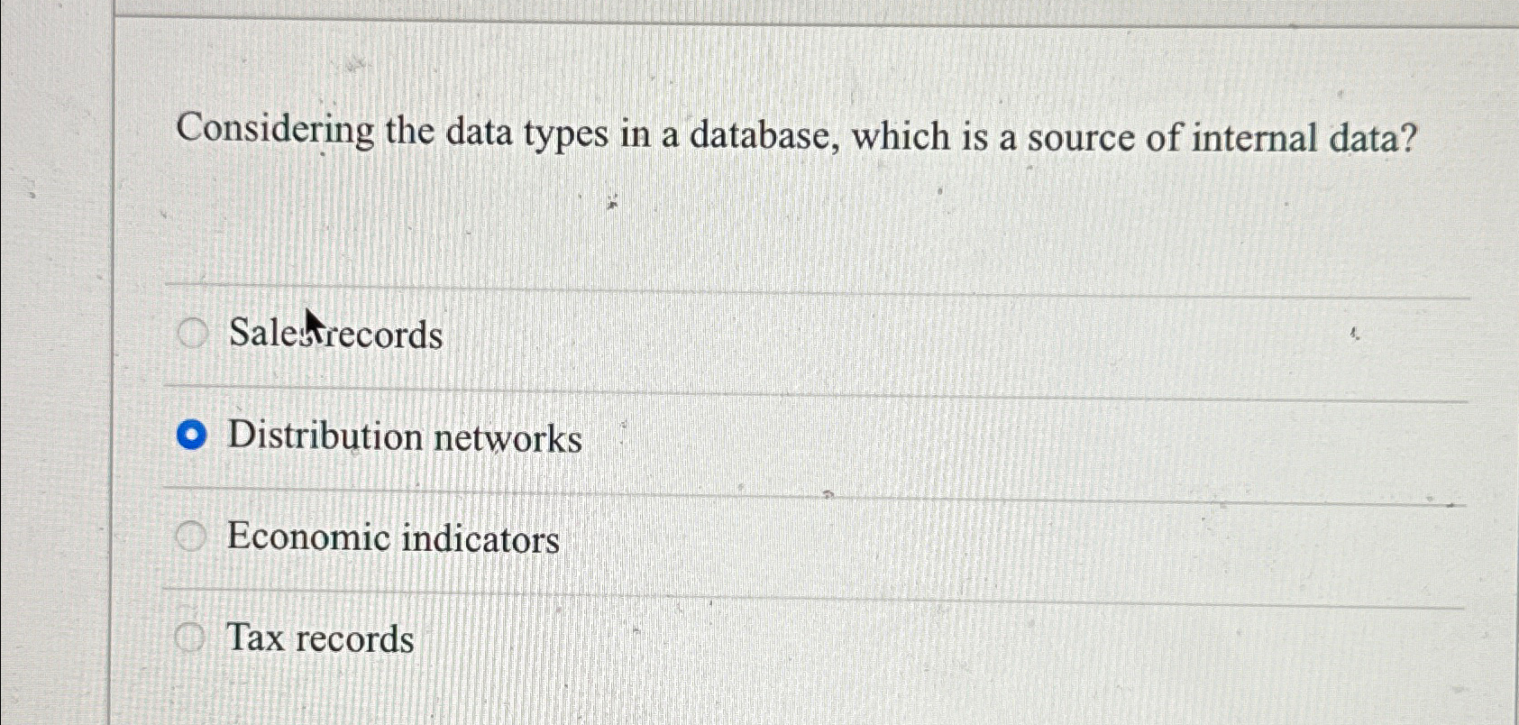 Solved Considering the data types in a database, which is a | Chegg.com
