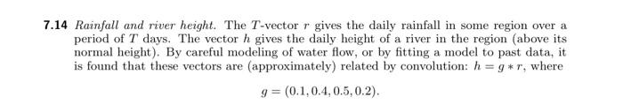 Solved 7.3 Trimming a vector. Find a matrix A for which | Chegg.com