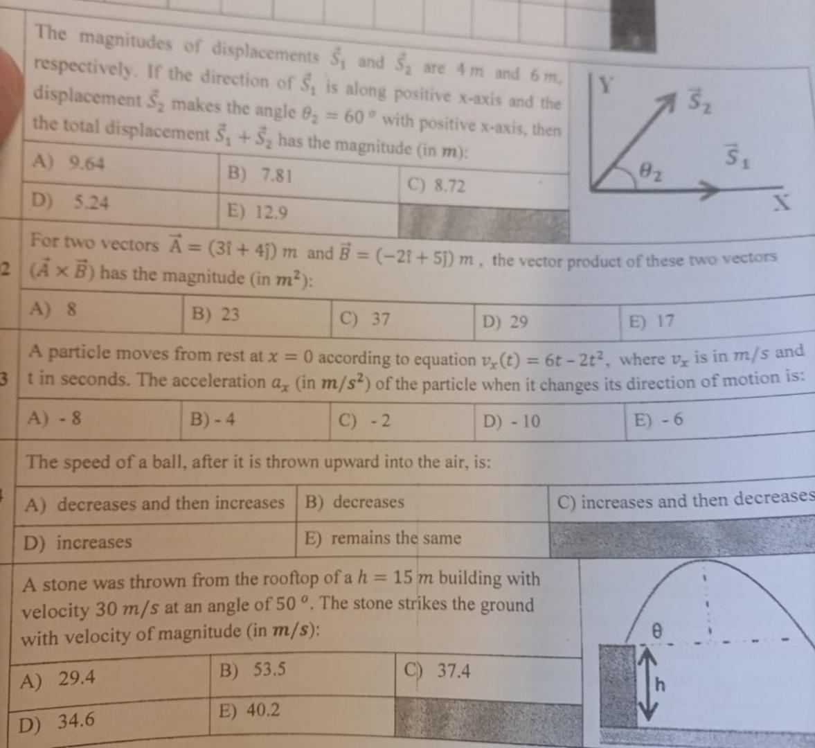 Solved Solve these physic problems quickly | Chegg.com