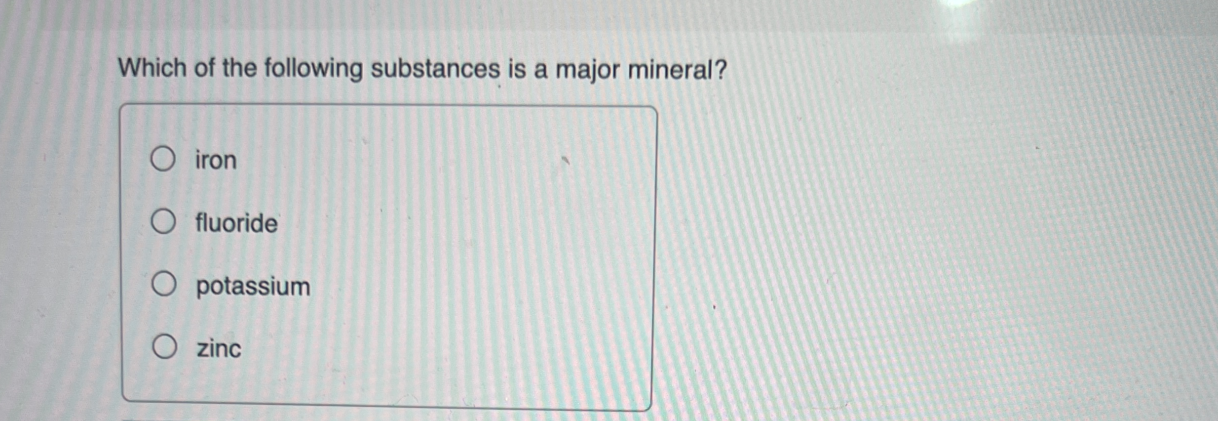 Solved Which of the following substances is a major | Chegg.com