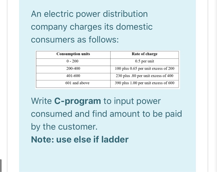 Solved An electric power distribution company charges its | Chegg.com