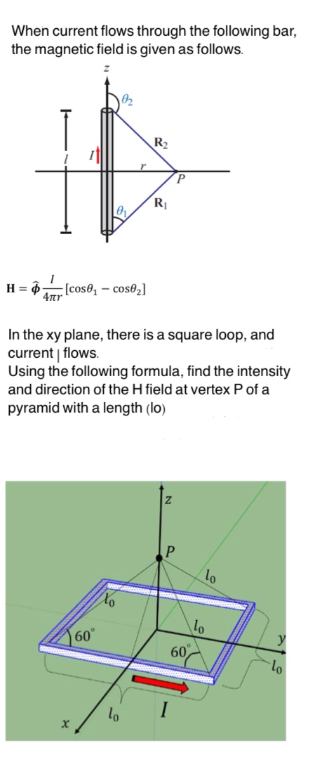 Solved When current flows through the following bar, the | Chegg.com