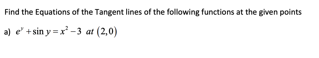 Solved Find the Equations of the Tangent lines of the | Chegg.com