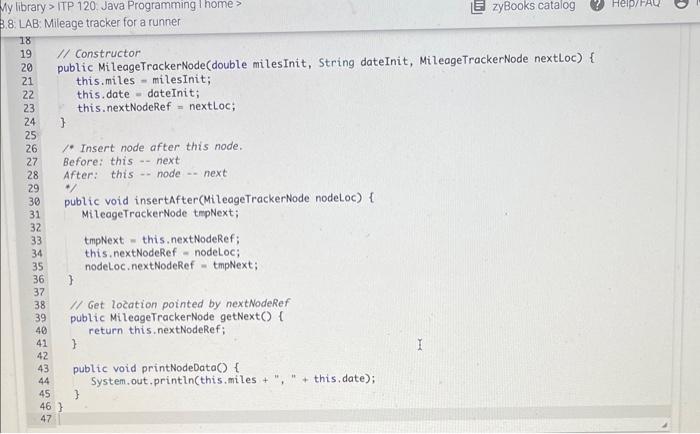 Solved Java// USE THE CODE I PROVIDE do not use a different | Chegg.com