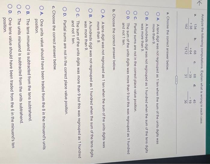 Solved Analyze the following computations. Explain what is | Chegg.com