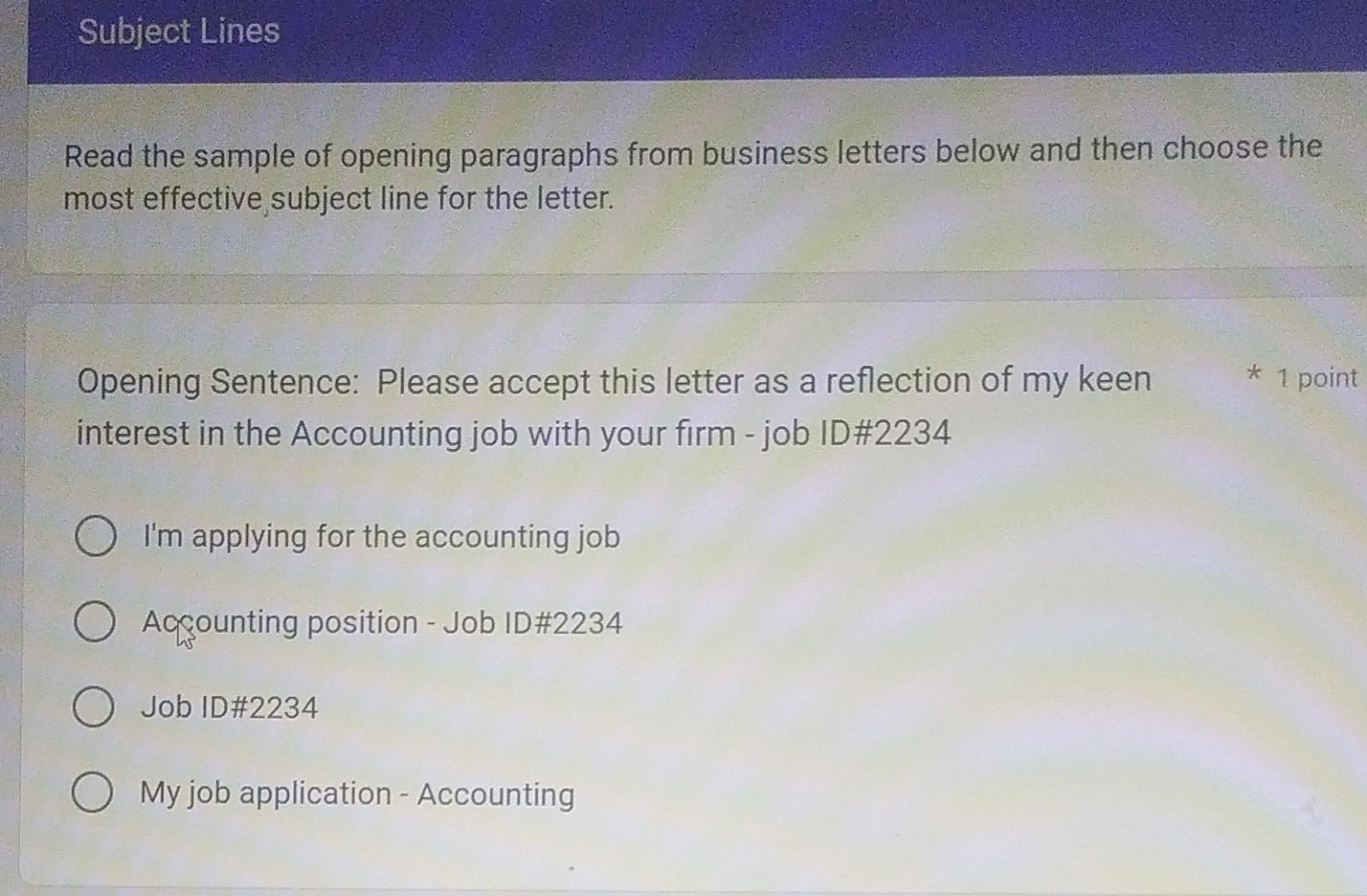 Read the sample of opening paragraphs from business | Chegg.com