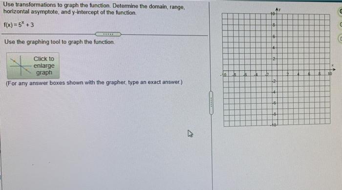 Solved Use the transformations to graph the function | Chegg.com