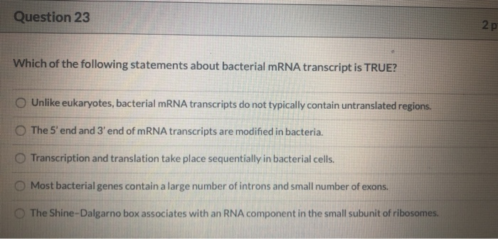 Solved Question 23 2. P Which of the following statements | Chegg.com