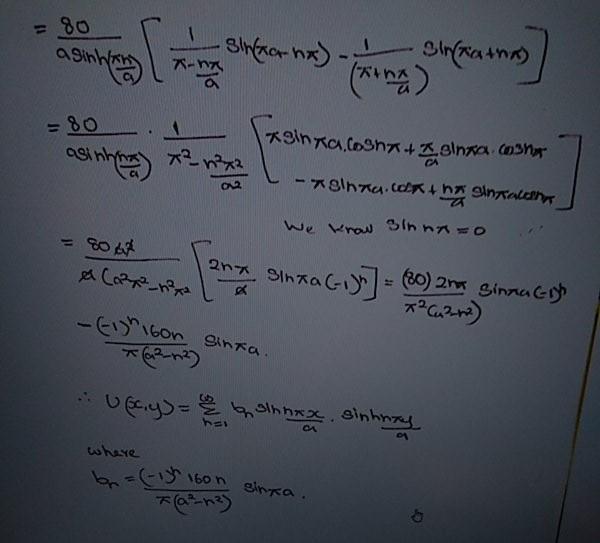 Solved 20. CAS PROJECT. Isotherms. Find the steady-state | Chegg.com