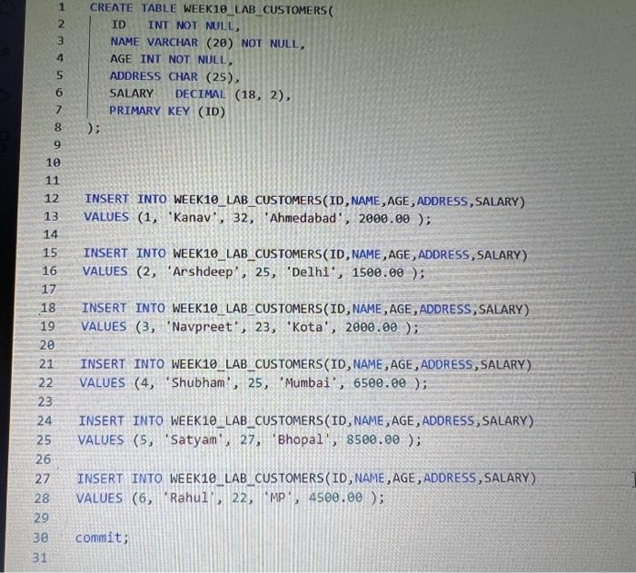 Solved : Database Programming Term : 2022W Student ID : | Chegg.com