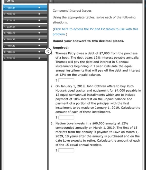 Compound Interest Issues Using the appropriate | Chegg.com