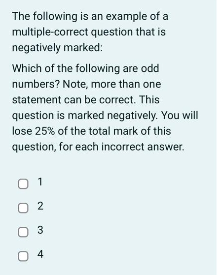 Solved The following is an example of a multiple-correct | Chegg.com