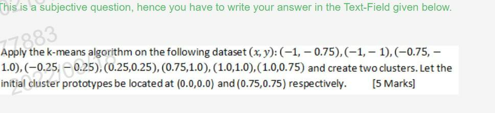 Solved his is a subjective question, hence you have to write | Chegg.com