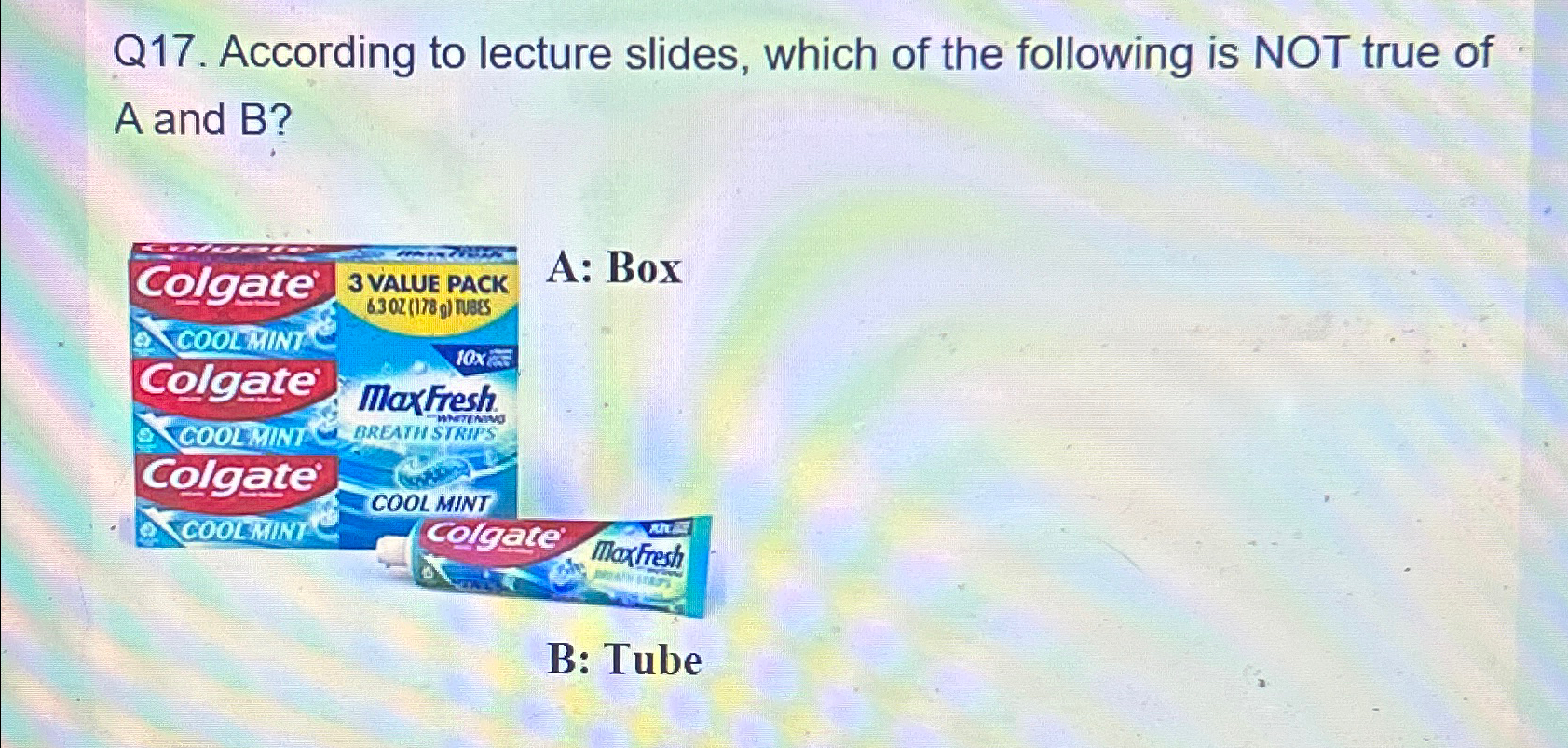 Solved Q17. ﻿According to lecture slides, which of the | Chegg.com