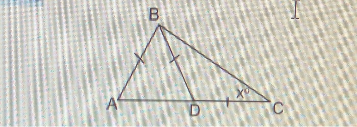 Solved Consider triangle ABC with line segment BD with point | Chegg.com