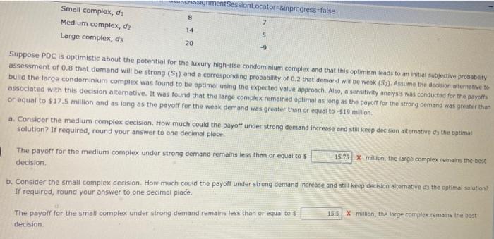 Solved Small complex, di Medium complex, d2 Large complex, | Chegg.com