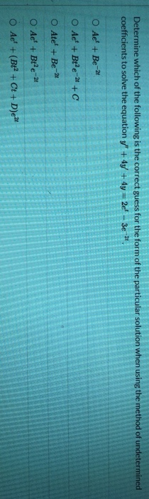 Solved Determine which of the following is the correct guess | Chegg.com