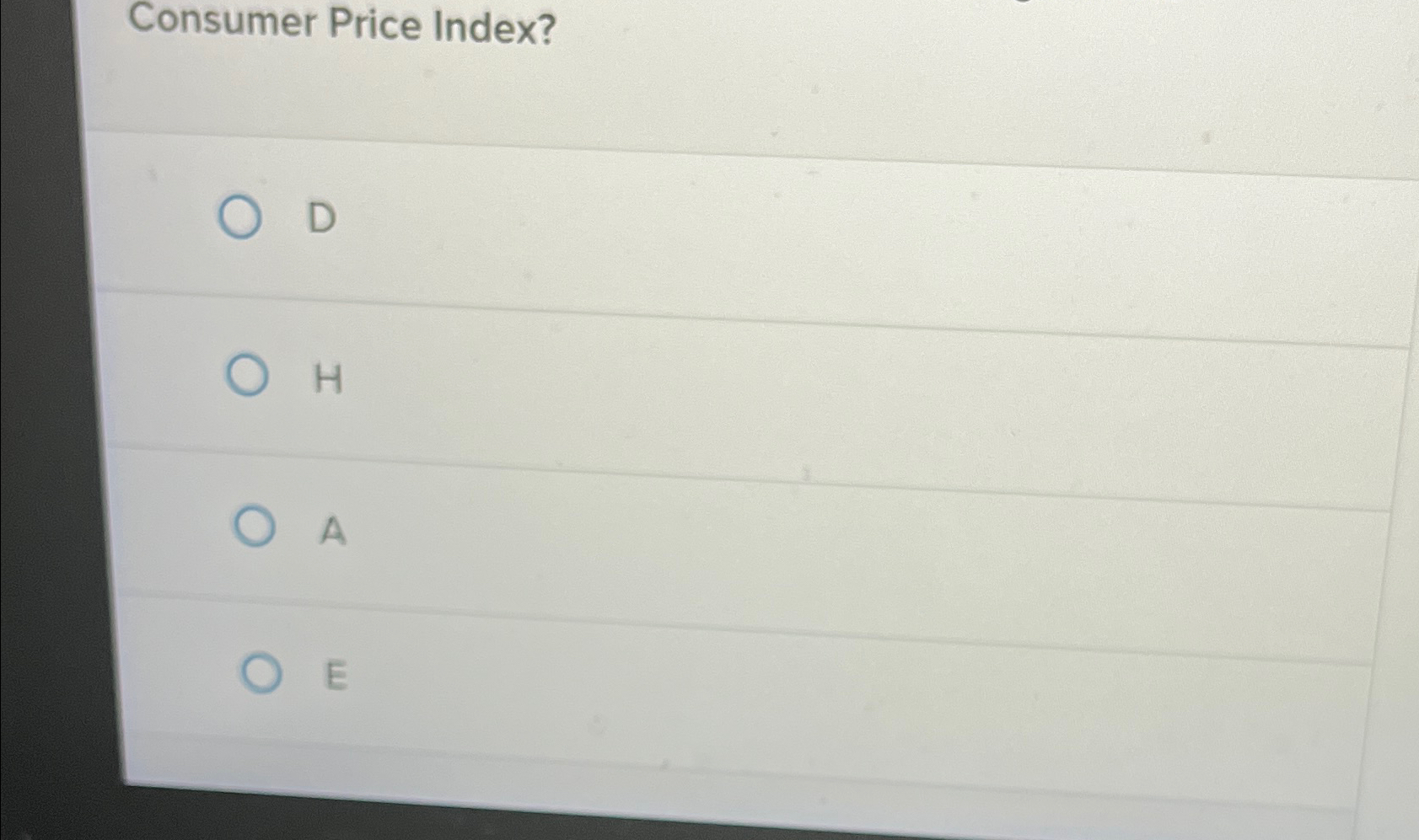 Solved Consumer Price Index?DHAE | Chegg.com