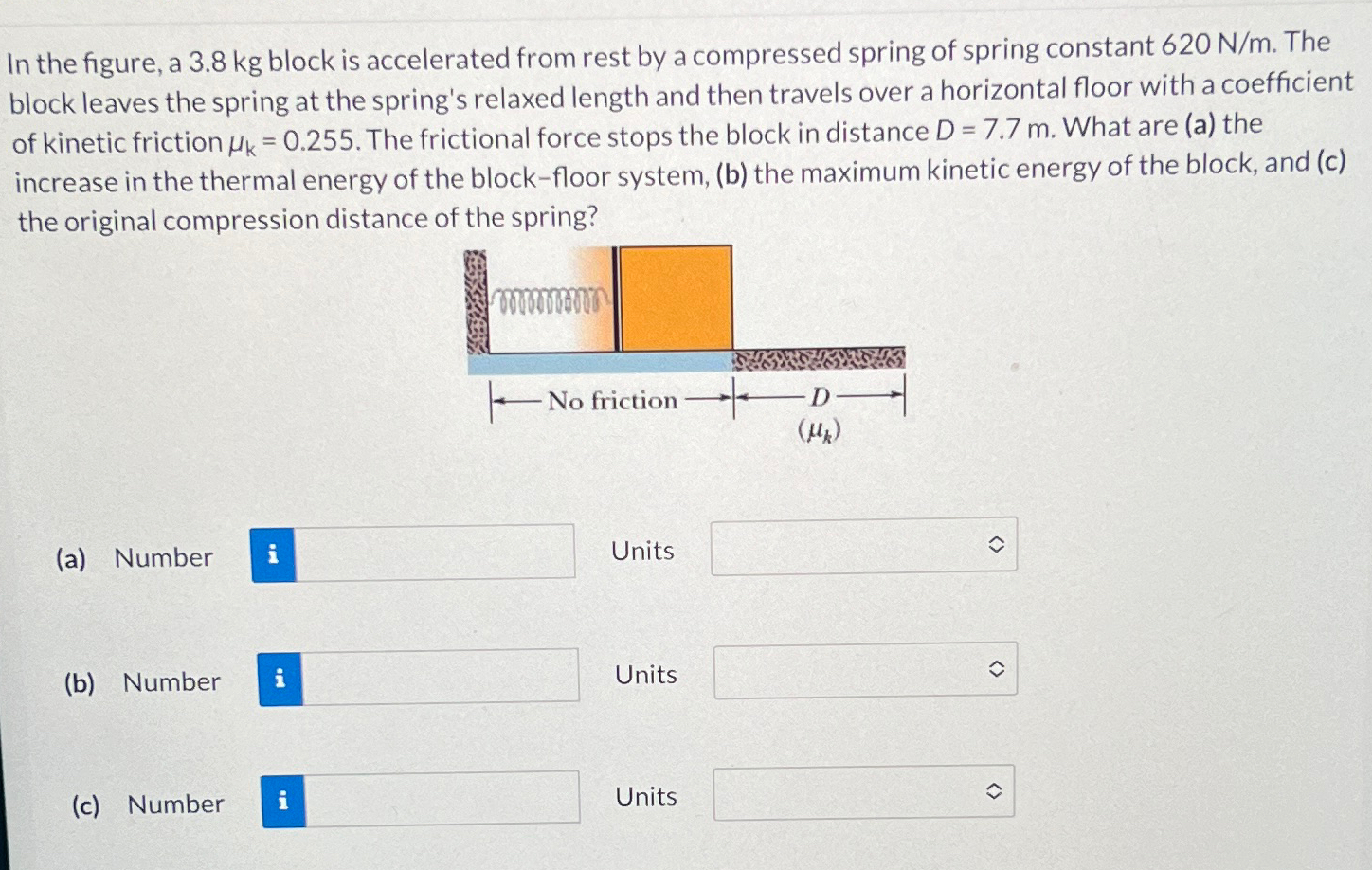 Solved In the figure, a 3.8kg ﻿block is accelerated from | Chegg.com