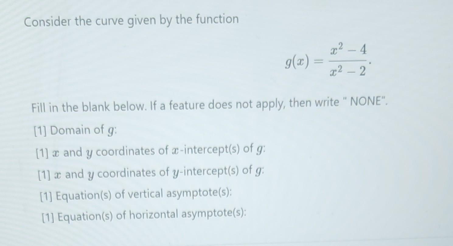 Solved Consider the curve given by the function | Chegg.com