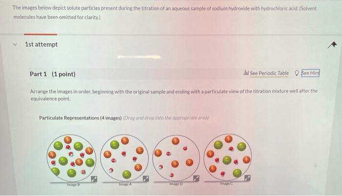 Solved The images below depict solute particles present | Chegg.com