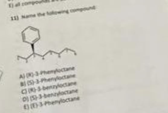 Solved name the following compound | Chegg.com