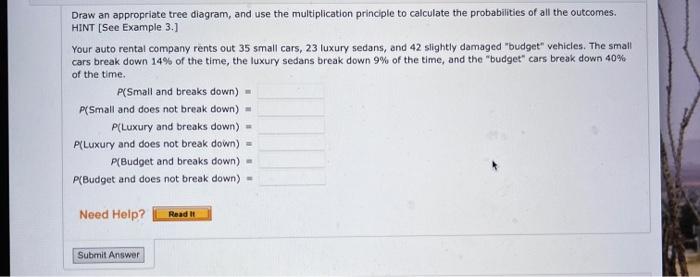 Solved Draw an appropriate tree diagram, and use the | Chegg.com