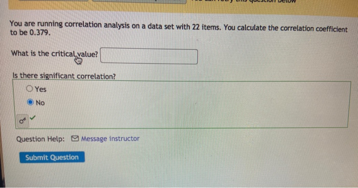 Solved You are running correlation analysis on a data set | Chegg.com