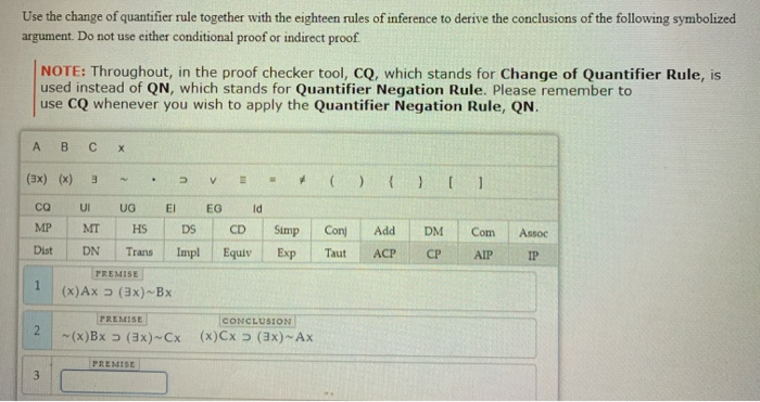 Solved Use the change of quantifier rule together with the | Chegg.com