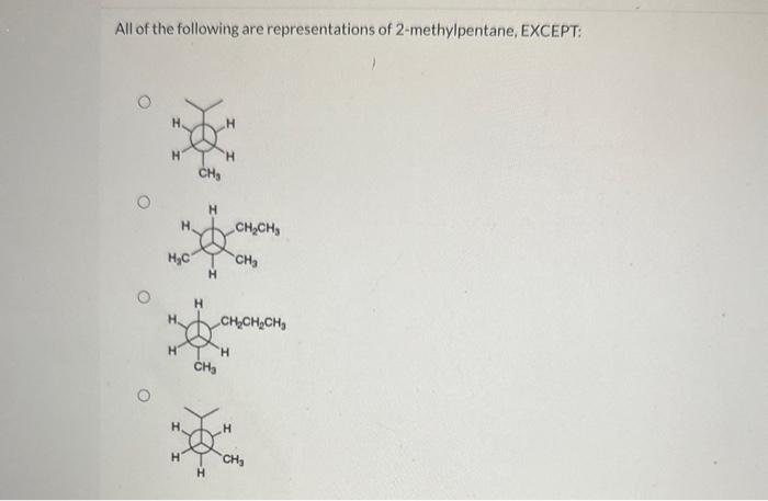 Solved All of the following are representations of | Chegg.com