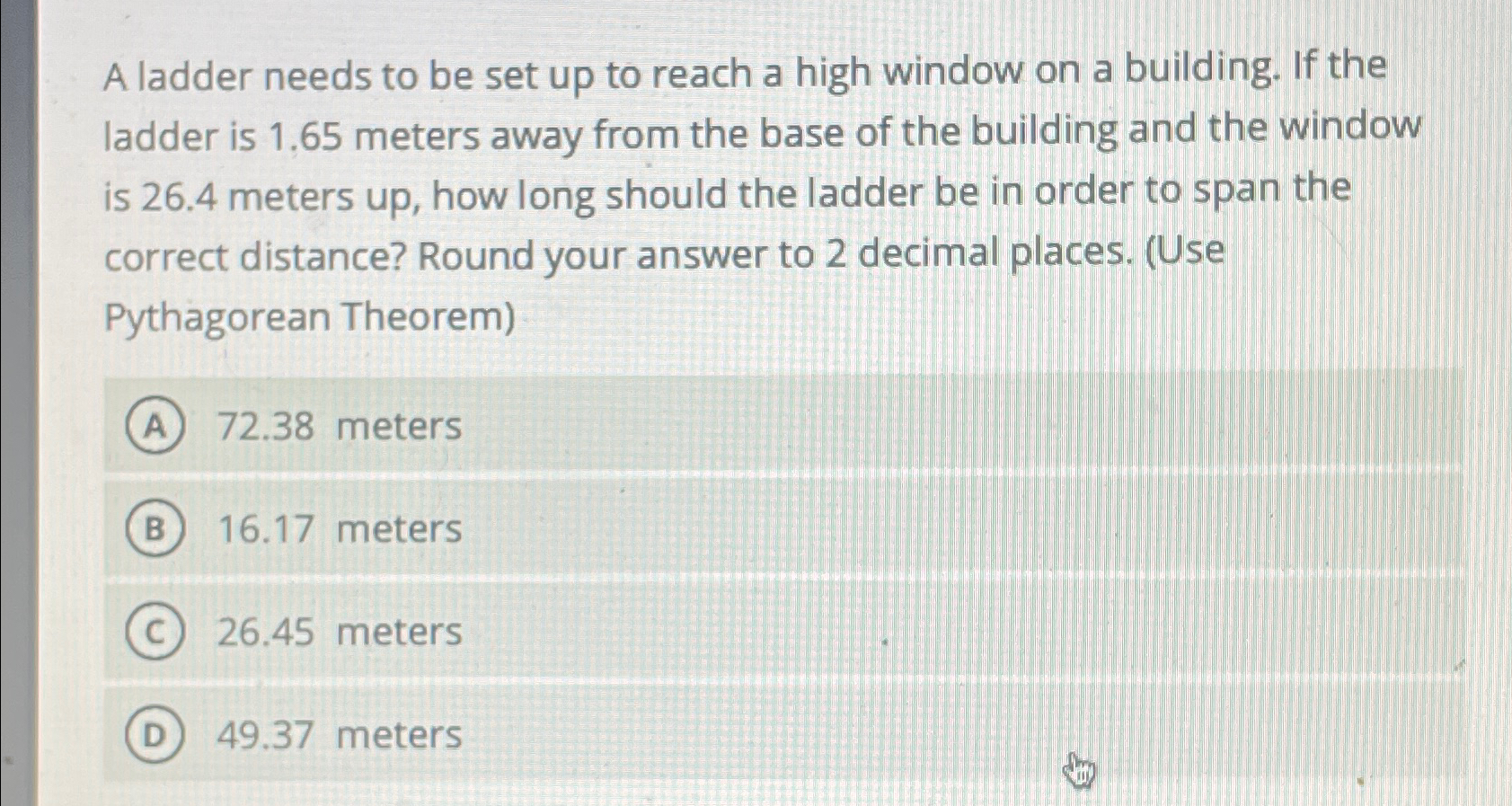 Solved A ladder needs to be set up to reach a high window on | Chegg.com